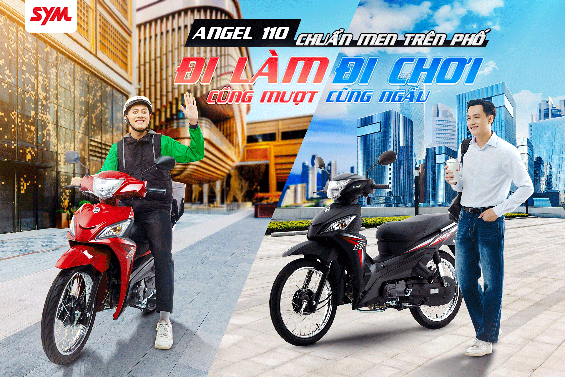 Angel 110 - Xe gắn máy động cơ mạnh mẽ, bền bỉ giá dưới 20 triệu dành ...